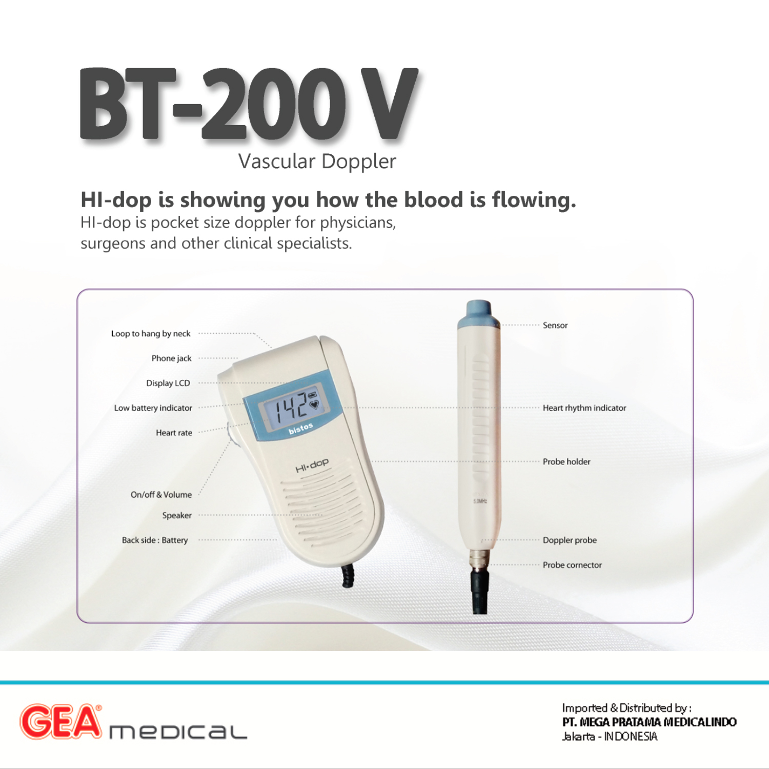 GEA Medical | BT-200V BISTOS Vascular Doppler