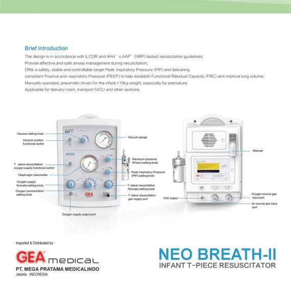 GEA Medical | NEO BREATH-II Gea Infant T-Piece Resuscitator